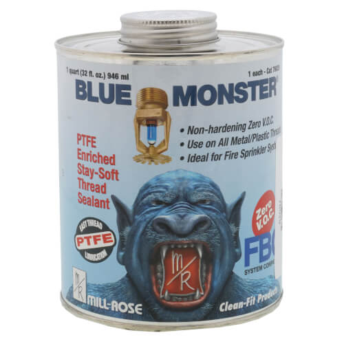 76029 - Blue Monster 76029 - Blue Monster Stay-Soft Thread Sealant w ...