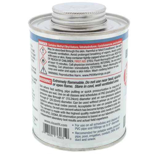 76035 - Blue Monster 76035 - 16 oz. Blue Monster 1 Pint 1-Step PVC ...