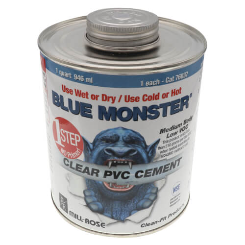 76037 - Blue Monster 76037 - 32 oz. Blue Monster 1 Quart 1-Step PVC ...