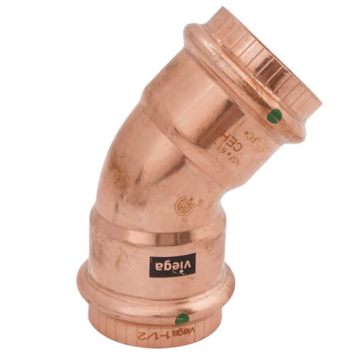 77038 - Viega 77038 - 1-1/2" ProPress Copper 45 Elbow (PxP)