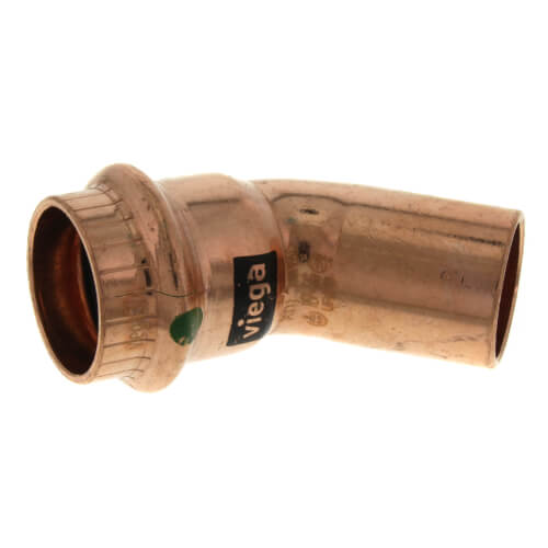 77053 - Viega 77053 - 3/4" ProPress x FTG Copper 45° Street Elbow