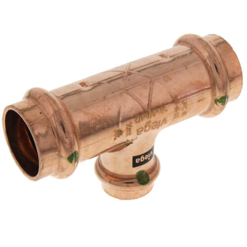 77402 - Viega 77402 - 3/4" x 3/4" x 1/2" ProPress Copper Tee