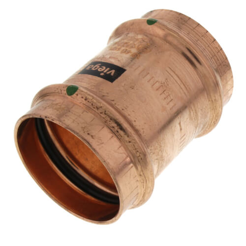 78072 - Viega 78072 - 2" ProPress Copper Coupling w/ Stop