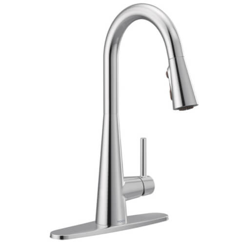 7864 - Moen 7864 - Sleek Single Handle High Arc Pulldown Kitchen Faucet ...