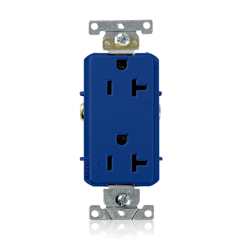 16352-BU - Leviton 16352-BU - Decora Plus Duplex Receptacle Outlet ...