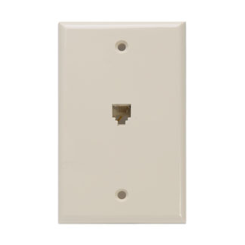 40249-I - Leviton 40249-I - Standard Telephone Wall Jack, 6p4c, Screw ...