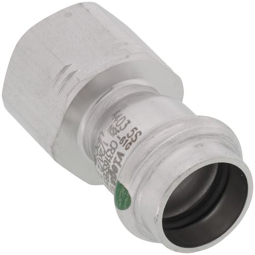 80080 - Viega 80080 - 1/2" Female ProPress 316 Stainless Steel Adapter
