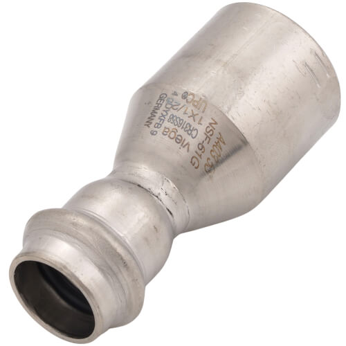 80165 - Viega 80165 - 1" CTS x 1/2" Press ProPress 316 Stainless Steel ...