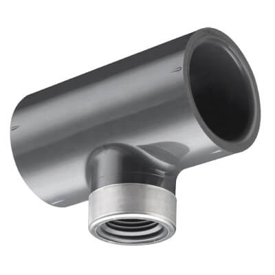 802-247SR - 802-247SR - 2" x 1/2" Schedule 80 Special Reinforced Reducing Tee (Socket x SR FPT)