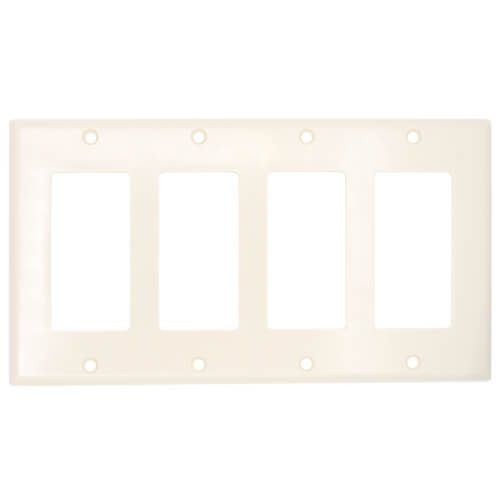 80412-T - Leviton 80412-T - 4-Gang Decora Electrical Wall Plate (Light ...