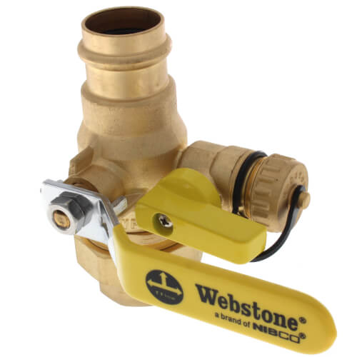 80434W - Webstone 80434W - 1" Pro-Pal Press Union Full Port Ball Valve ...