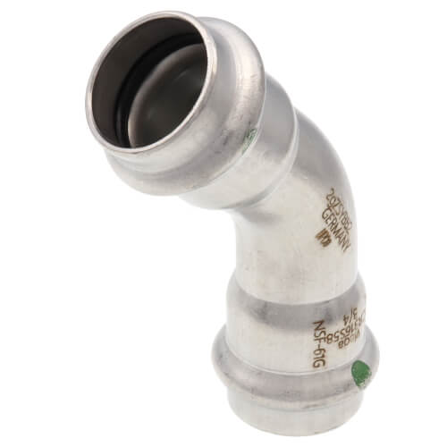 80450 - Viega 80450 - 3/4" ProPress Stainless Steel 45° Elbow w/ EPDM Seal