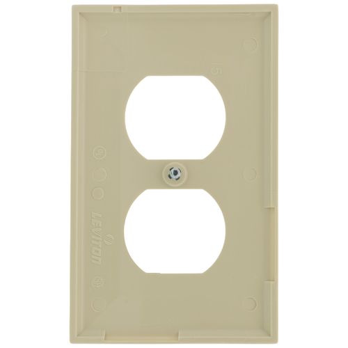 80703-I - Leviton 80703-I - 1-Gang Electrical Wall Plate, Nylon, Duplex ...
