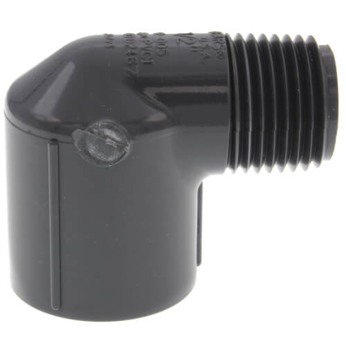 812-005 - 812-005 - 1/2" PVC Schedule 80 90° Street Elbow (MIPT x FIPT)