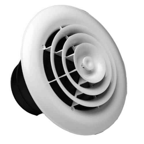 81901 - AirTec 81901 - MV360S Ceiling Diffuser w/ Round Grille (6" x 6")