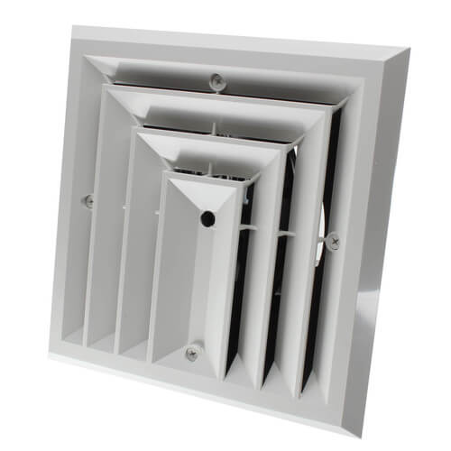 81903 - AirTec 81903 - MV3S Ceiling Diffuser w/ 3-Way Grille (6" x 6")