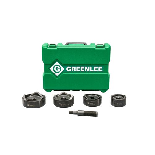 7304 - Greenlee 7304 - 2-1/2" to 4" Knockout Set for Hydraulic Drivers w/ Standard Round