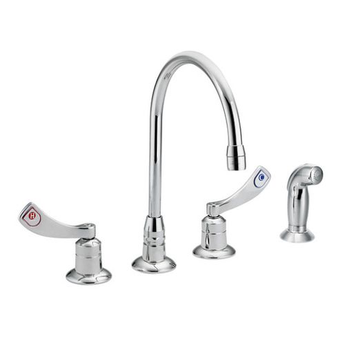 8244 - Moen 8244 - M-DURA 2 Handle Kitchen Faucet, 1.5 GPM, 8244 (Chrome)