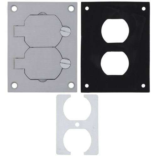 828R-TCAL - Wiremold 828R-TCAL - Aluminum Duplex Cover Plate for ...
