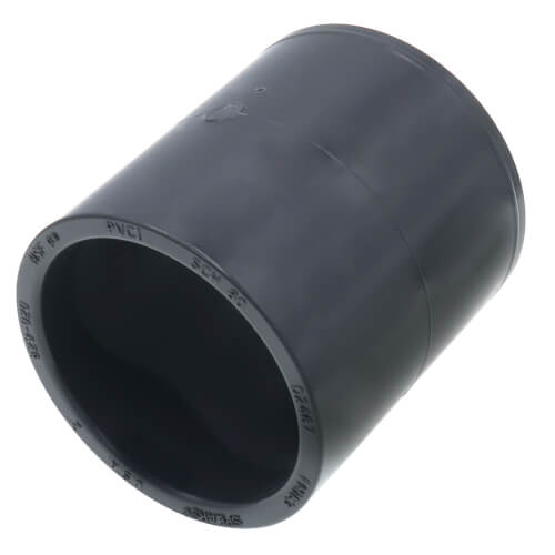829-020NS - 829-020NS - 2" PVC Schedule 80 Coupling - No Stop