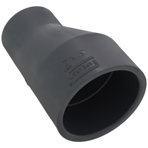 829-338E - 829-338E - 3" x 2" PVC Schedule 80 Eccentric Reducer Coupling