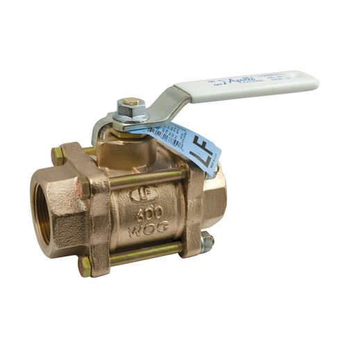 82LF10701 - Apollo Valves 82LF10701 - 1-1/2" Threaded 3-Piece Full Port Bronze Ball Valve (Lead ...