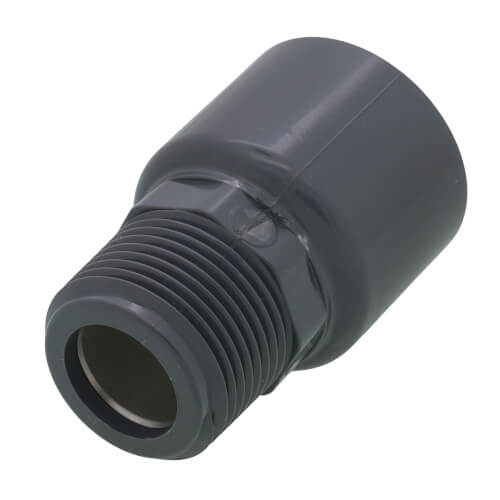 836-010R - 836-010R - 1" PVC Schedule 80 Reinforced Male Adapter (MIPT x S)