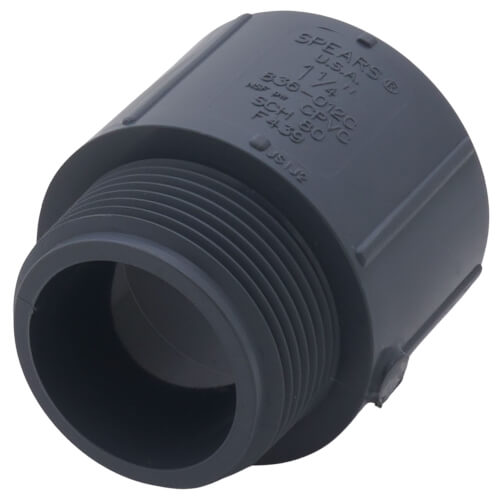 836-012C - 836-012C - 1-1/4" CPVC Schedule 80 Male Adapter (MPT x Socket)