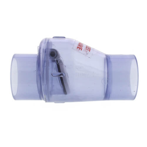 8415CS - Red Flag Products 8415CS - 1-1/2" Clear Flapper Check Valve ...