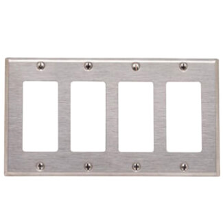 84412-40 - Leviton 84412-40 - 4-Gang Electrical Wall Plate, Decora (302 ...