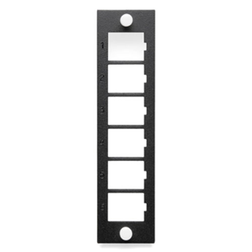 5F100-6QP - Leviton 5F100-6QP - SDX Metal Fiber Adapter Plate, Empty ...