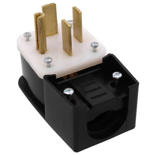 8462-P - Leviton 8462-P - Industrial Grade Straight Blade Angle Plug, 3P, 60A, NEMA 15-60P ...