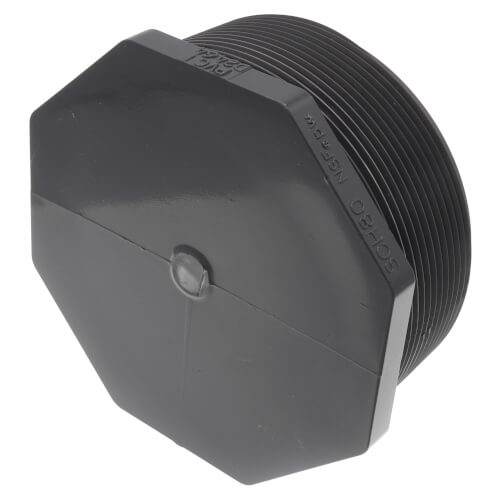 850-040 - 850-040 - 4" PVC Schedule 80 Plug (MPT)