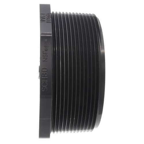 850-040 - 850-040 - 4" PVC Schedule 80 Plug (MPT)