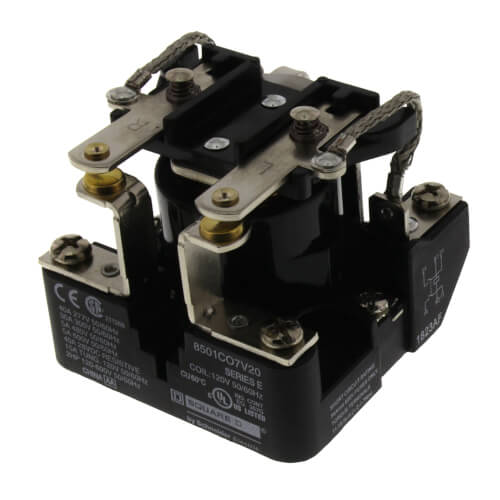 8501CO7V20 - Square D 8501CO7V20 - DPST Power Relay, 30A (120V)