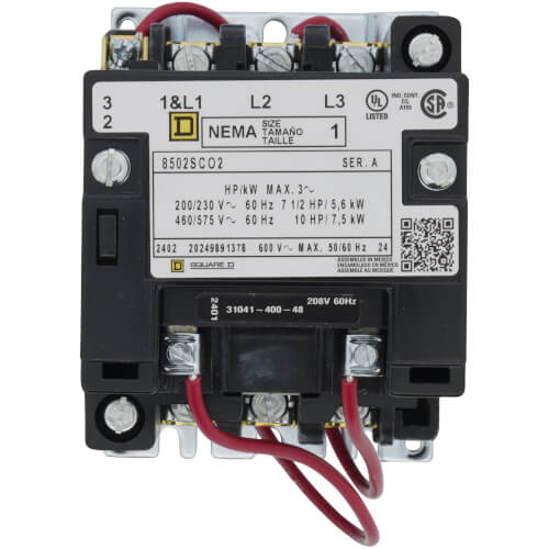 8502SCO2V08 - Square D 8502SCO2V08 - 208V NEMA Size 1 Non-Reversing ...