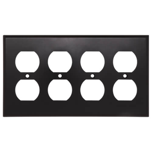 85041 - Leviton 85041 - 4-Gang Electrical Wall Plate, Duplex Receptacle ...