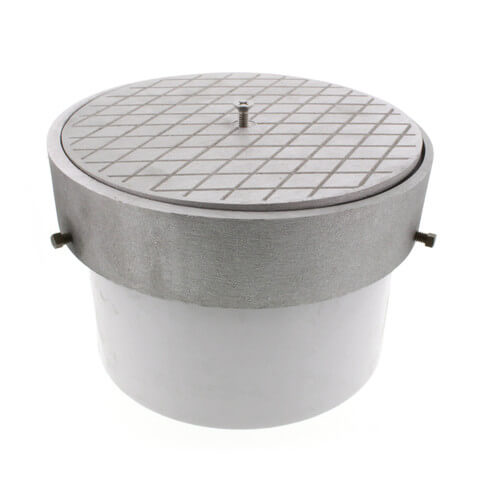 851-46T - Sioux Chief 851-46T - 6" Solvent Weld On-Grade Adjustable Cleanout, PVC, Tenzalloy