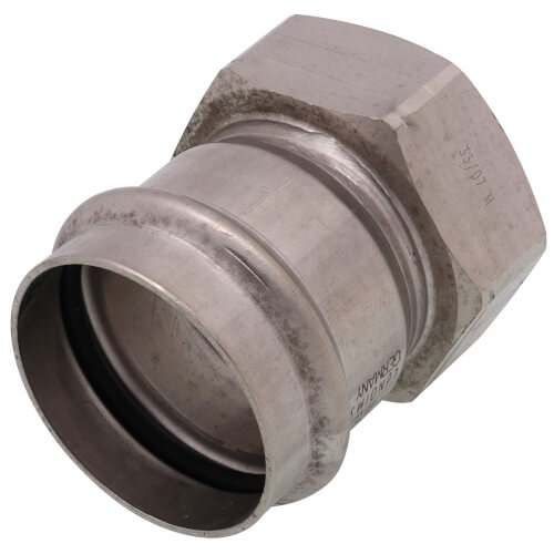 85125 - Viega 85125 - 2" ProPress 304 Stainless Female Adapter (P x FNPT)