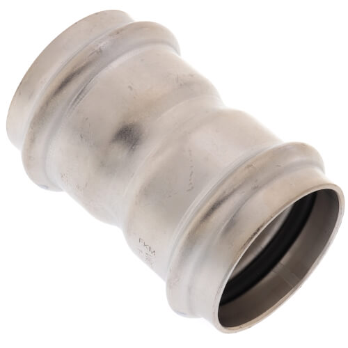85282 - Viega 85282 - 1-1/4" ProPress 304 Stainless Coupling w/ FKM ...