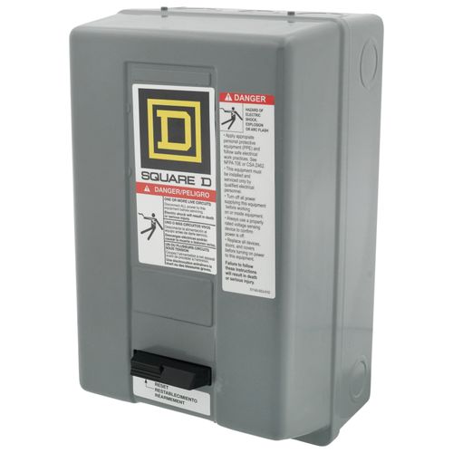 8536SAG12V02S - Square D 8536SAG12V02S - 3-Pole NEMA-1 Starter, 9A (120V)