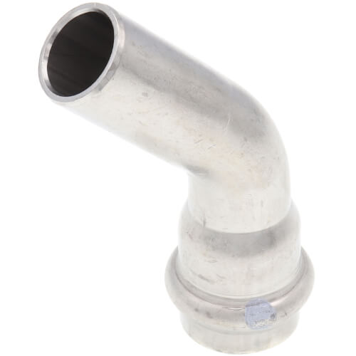 85537 - Viega 85537 - 1/2" ProPress 304 Stainless 45° Elbow w/ FKM Seal ...