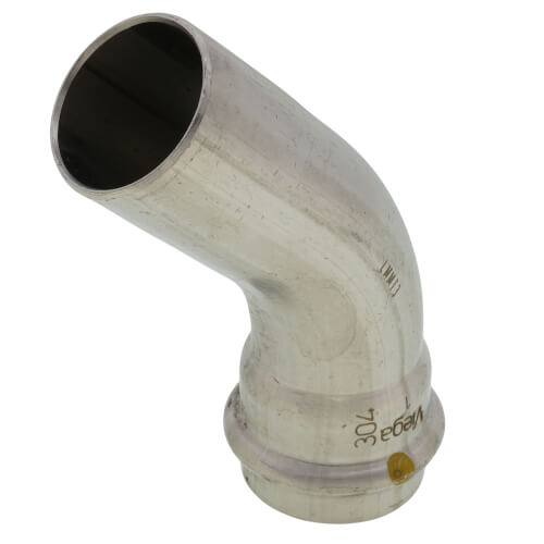 85545 - Viega 85545 - 1" ProPress 304 Stainless 45° Elbow (FTGxP)