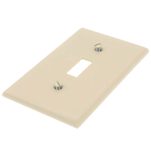 86001 - Leviton 86001 - 1-Gang Electrical Wall Plate, Toggle Switch (Ivory)