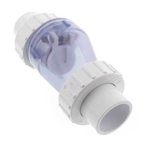 8610CS - Red Flag Products 8610CS - 1" Clear Flapper Check Valve w ...