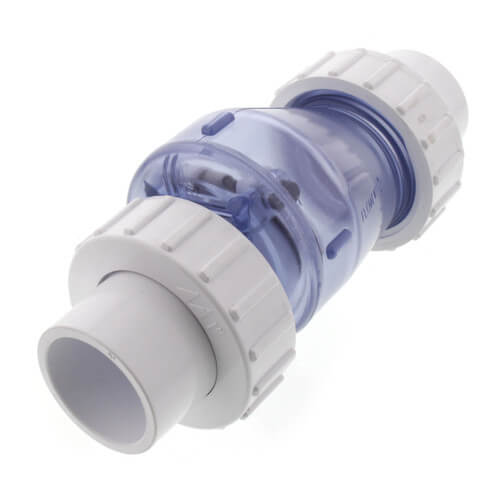 8610CS - Red Flag Products 8610CS - 1" Clear Flapper Check Valve w ...
