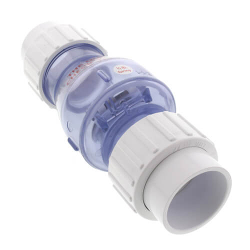 8615CS - Red Flag Products 8615CS - 1-1/2" Clear Flapper Check Valve w ...