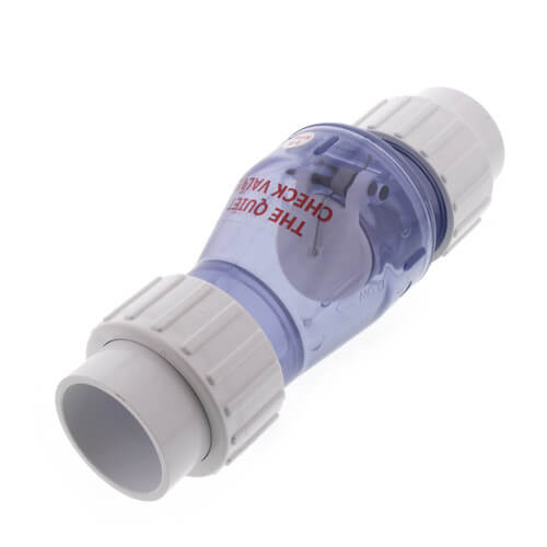 8615CS - Red Flag Products 8615CS - 1-1/2" Clear Flapper Check Valve w ...