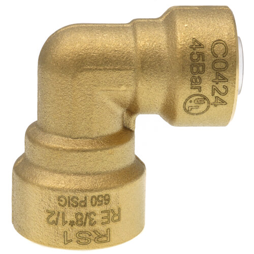 87034 Rectorseal 87034 3 8 To 1 2 PRO Fit Quick Connect Elbow Reducer