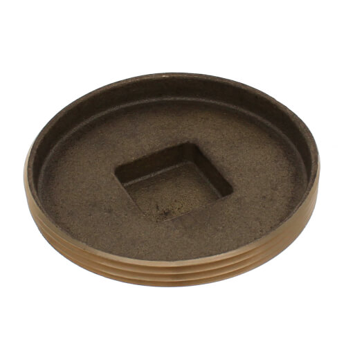 876-35 - Sioux Chief 876-35 - 3-1/2" Brass Raised Head Cleanout Plug